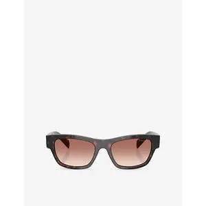 Prada Butterfly-frame Acetate Sunglasses - Brown