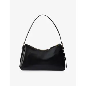 Prada Aimée Medium Leather Shoulder Bag - Black