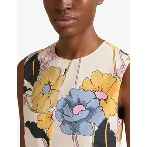 Marni Printed Cotton Poplin Midi Dress