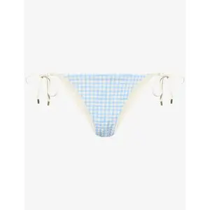 Monday Swimwear Le Marais Bikini Bottoms - Sky Gingham