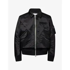 Sacai Bomber Style Twill Jacket - Black
