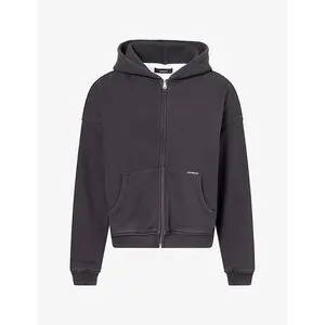 NAHMIAS Logo-print Cotton Hoody - Aged Black