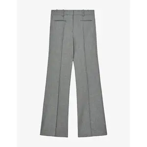 Reiss Women's Flared Twill Trousers