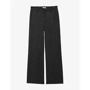 Zadig&Voltaire Panol Striped High-rise Stretch-woven Trousers