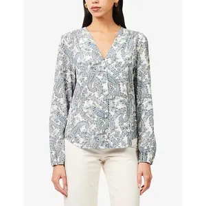 Veronica Beard Farah Paisley-print Silk-blend Blouse