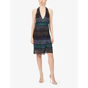 Missoni Halterneck Knitted Mini Dress