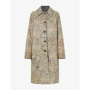 ROHE FRAMES Print Leather Coat