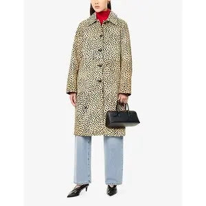 ROHE FRAMES Print Leather Coat