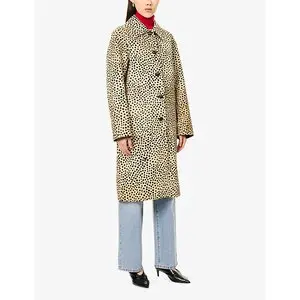 ROHE FRAMES Print Leather Coat
