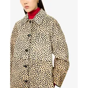 ROHE FRAMES Print Leather Coat