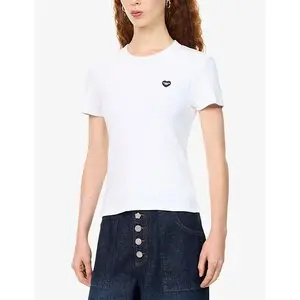 Carhartt Work In Progress Embroidered Heart Patch T-shirt - White / Black