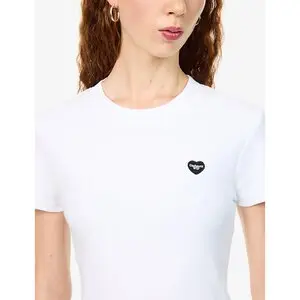 Carhartt Work In Progress Embroidered Heart Patch T-shirt - White / Black