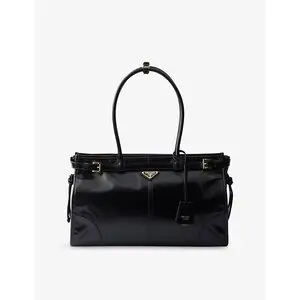 Prada Bonnie Large Leather Handbag 1 Size Black