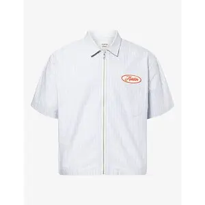 AUSTIN POST Gas Station Striped Cotton Shirt