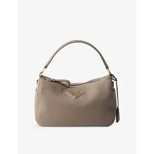 Prada Leather Handbag - Grey