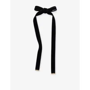 Prada Velvet Hair Clip - Black