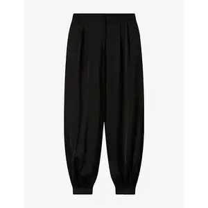 Whistles Balloon-leg Satin Trousers - Black