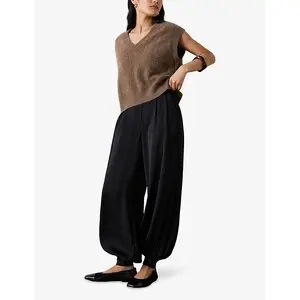 Whistles Balloon-leg Satin Trousers