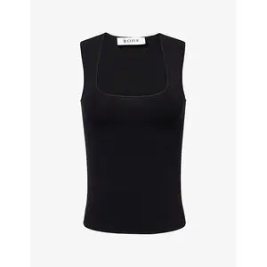 ROHE FRAMES Square Neck Bustier Knitted Top