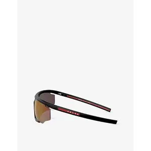 Prada Ps 07ys Irregular-frame Nylon Sunglasses