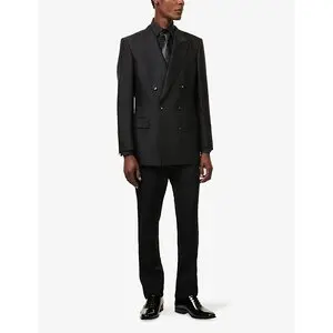 TOM FORD Dotted Lozenge Jacquard Silk-blend Blazer