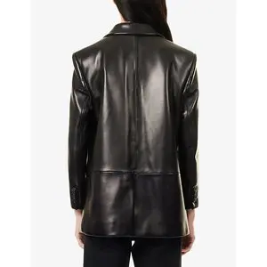 Khaite Asymmetrical Leather Jacket