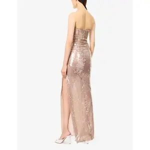 Galvan Strapless Sequin Embellished Maxi Gown