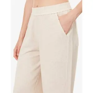 ME+EM Relaxed-fit Waffle-knit Cotton-jersey Jogging Bottoms