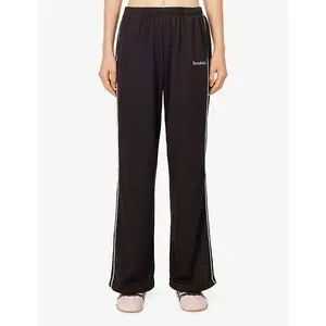 SPORTY & RICH Serif Logo Retro Woven Jogging Bottoms