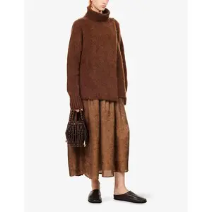 UMA WANG High-neck Alpaca And Wool-blend Jumper