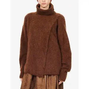 UMA WANG High-neck Alpaca And Wool-blend Jumper