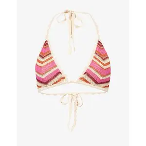 Devon Windsor Aida Knitted Bikini Top - Berry
