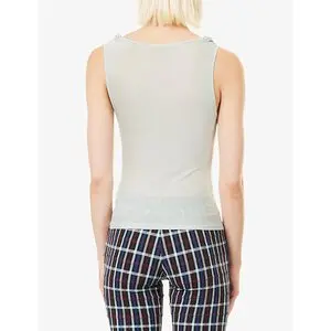 PEACHY DEN Cowl-neck Jersey Top