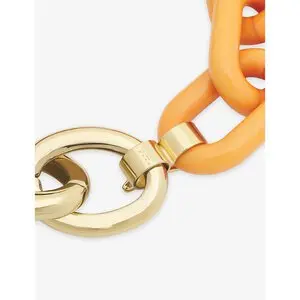 Marni Multicolour Brass And Resin Chain Necklace