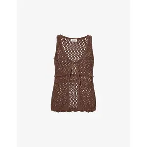 4TH & RECKLESS Katerina Crochet Knit Top