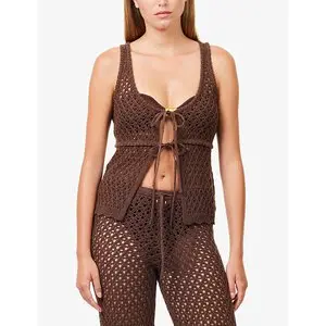 4TH & RECKLESS Katerina Crochet Knit Top