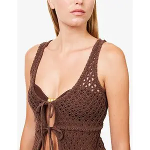 4TH & RECKLESS Katerina Crochet Knit Top