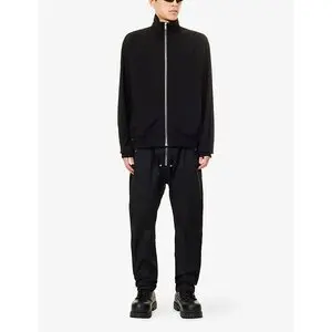 Rick Owens Funnel Neck Zip-up Cotton Jacket