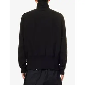 Rick Owens Funnel Neck Zip-up Cotton Jacket