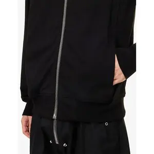 Rick Owens Funnel Neck Zip-up Cotton Jacket
