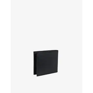 BOSS Logo-plaque Leather Folding Wallet