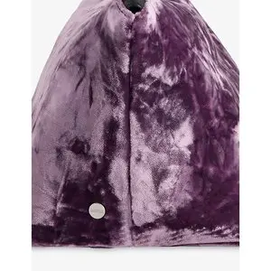 VALESQUE Crushed Velvet Shoulder Bag