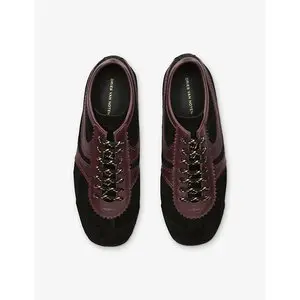 Dries Van Noten Dustin Suede Trainers - Blk/brown