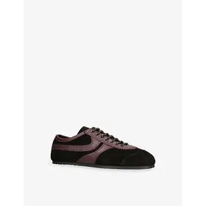 Dries Van Noten Dustin Suede Trainers - Blk/brown
