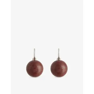 ANNIKA INEZ Sphere Stone Jasper Drop Earrings - Silv/jasp