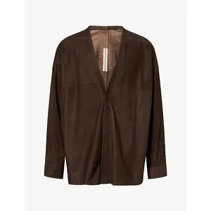Rick Owens Relaxed Larry Leather Shirt