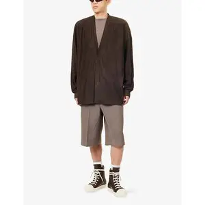 Rick Owens Relaxed Larry Leather Shirt