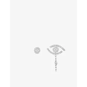 Messika 18ct Gold And Diamond Earrings - White