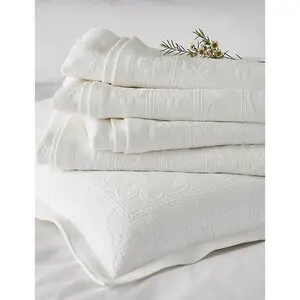 THE WHITE COMPANY Etienne Floral-pattern Cotton Bedspread
