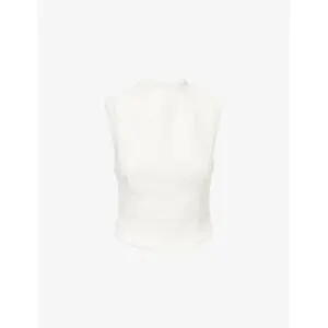 Oddmuse Sleeveless High-neck Bouclé Top